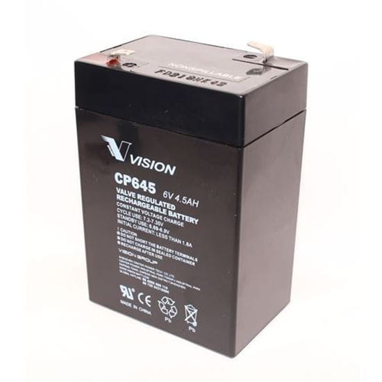 CP645 6V 4.5Ah Sealed Lead Acid Rechargeable Battery, Valve Regulated ...